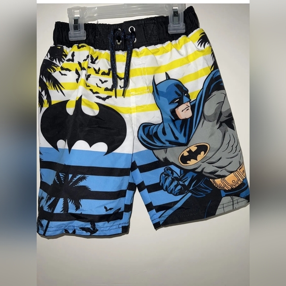 Batman | Swim | Nwt Dc Comics Batman Boys Upf 5 Swim Trunks Shorts ...